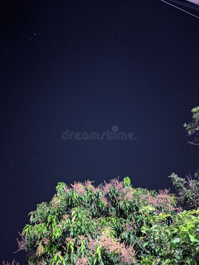 Astrophotography of the Sky in the Middle of the Night Stock Image ...
