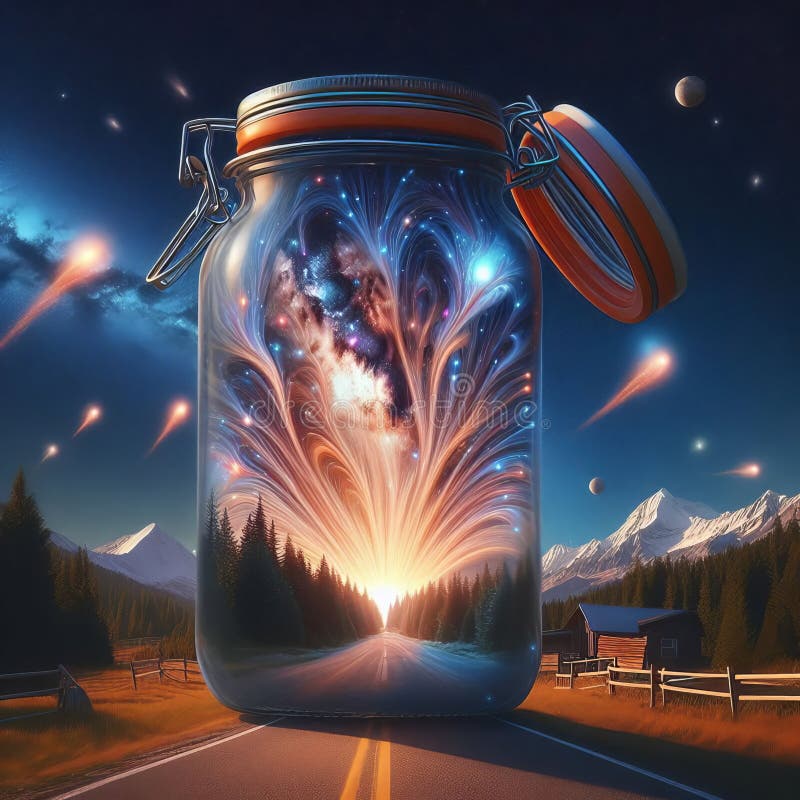 Astrophysical Jet Jar a Jar that Shows the Jts of Material Ejec Stock ...