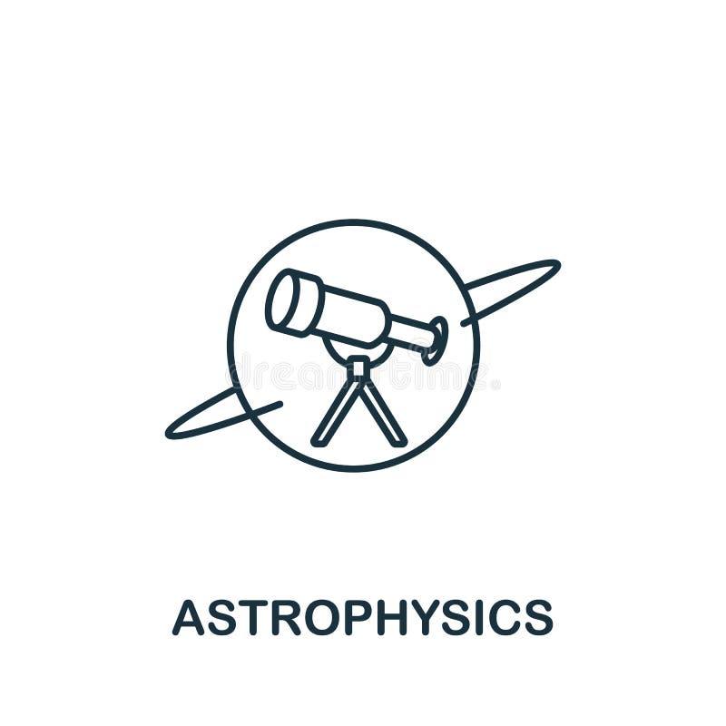 Astrophysics Icon from Science Collection. Simple Line Element ...