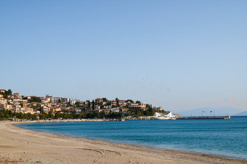 Port in Patra city, Greece stock photo. Image of greece - 25695650