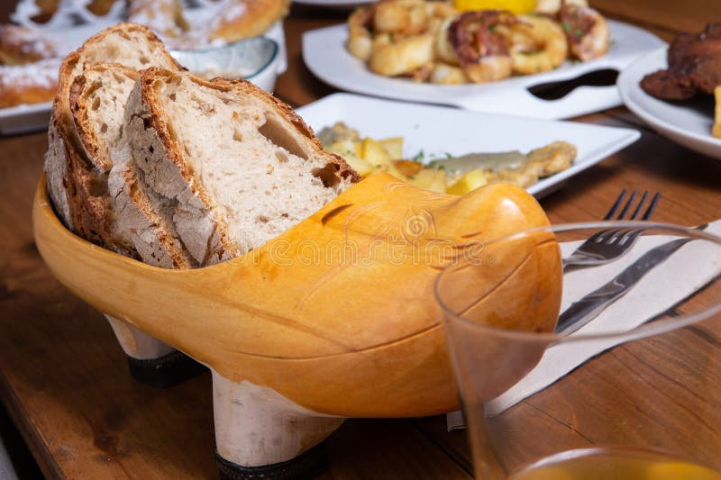 Asturian Bread Restaurant Table Stock Photos - Free & Royalty-Free ...