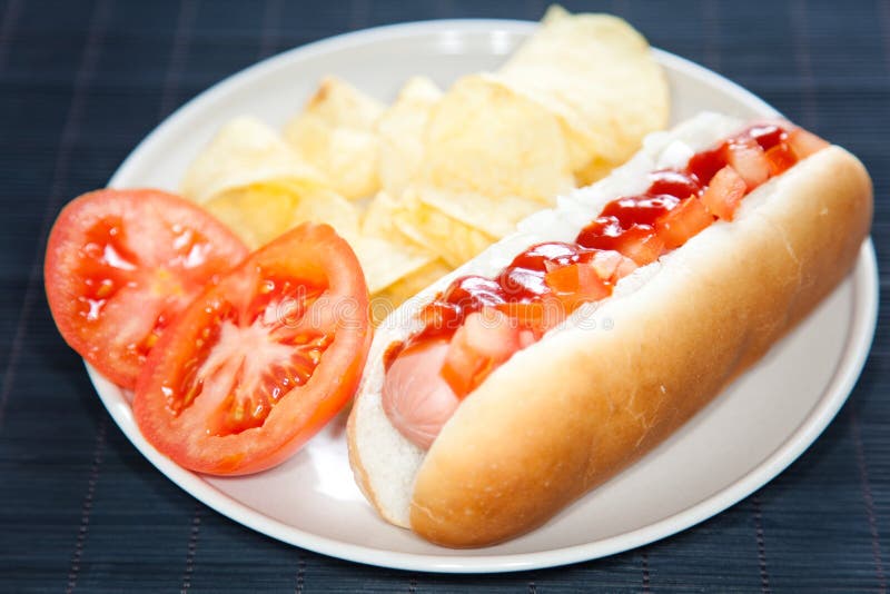 Asty Hot Dog Isolated Over White Stock Photo - Image of yellow, burger ...