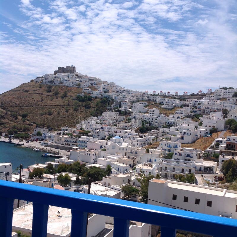 Astypalaia, Greek island stock image. Image of houses - 60816413