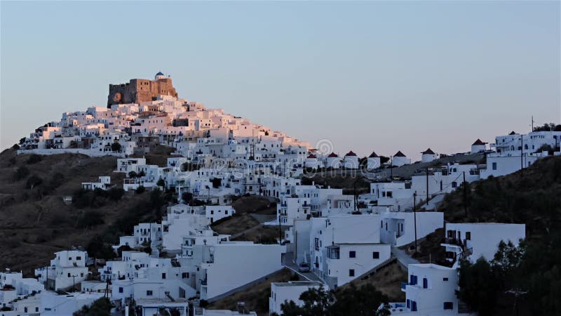 Astypalea Island in the Aegean Sea. Physical Map. Slide Stock Footage ...