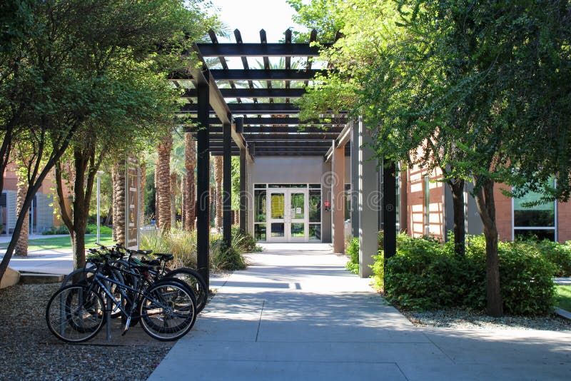 ASU Tempe campus stock image. Image of vehicle, yard - 267673373