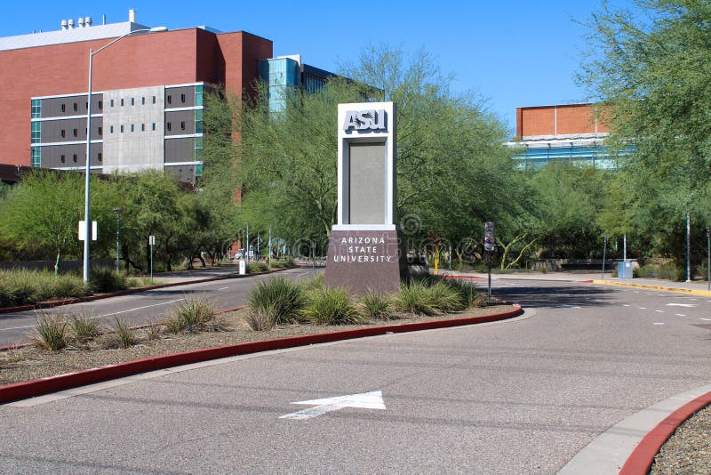 ASU Tempe campus stock photo. Image of lawn, tree, house - 267673582