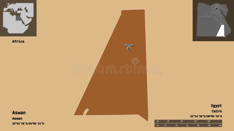 Aswan, Governorate of Egypt,. Previews. Pattern Stock Illustration ...