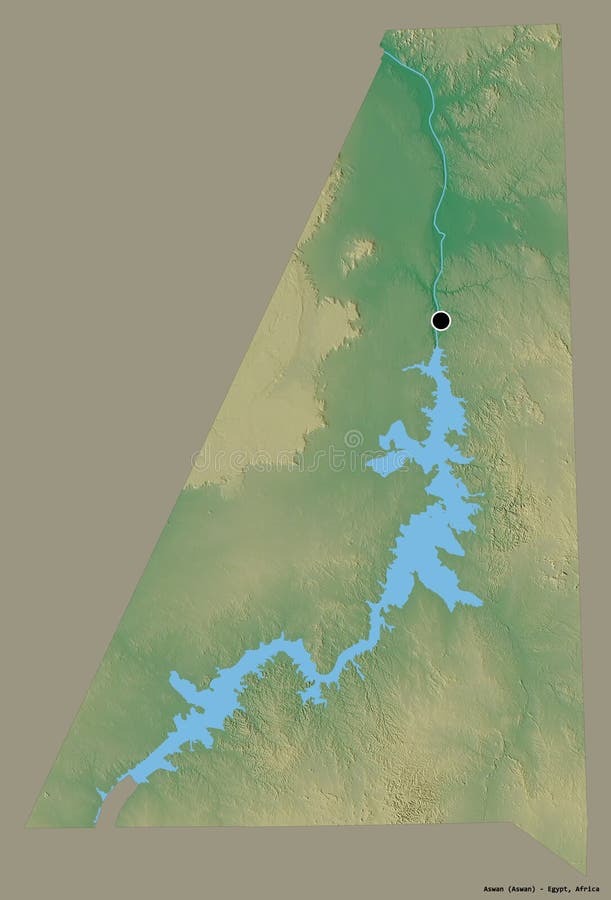 Aswan Governorate Map Vector Stock Vector - Illustration of ...