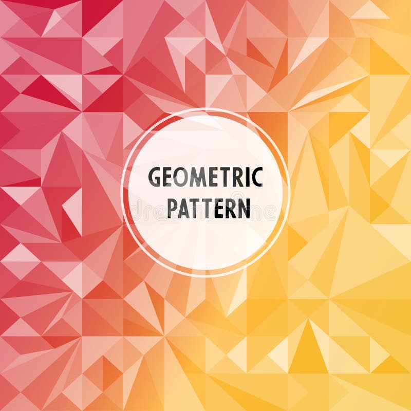 Asymmetric Pattern with Geometric Shapes Stock Vector - Illustration of ...