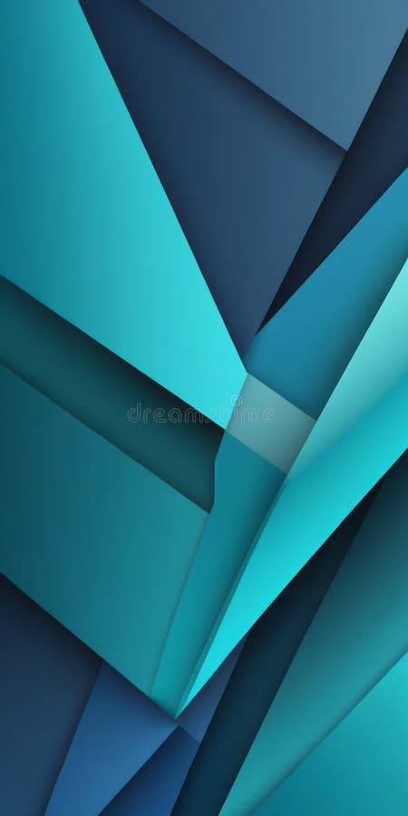 Asymmetrical Shapes in Teal and Blue Stock Image - Image of concept ...