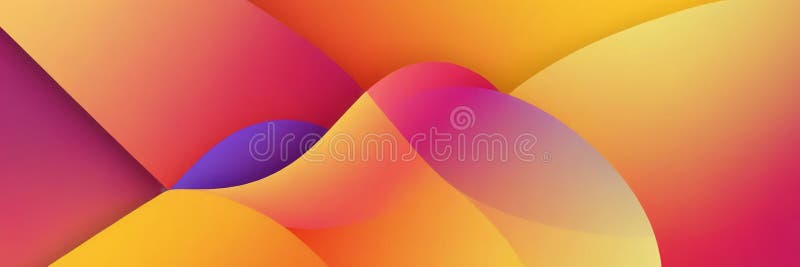 Asymmetrical Shapes in Yellow and Palevioletred Stock Photo - Image of ...