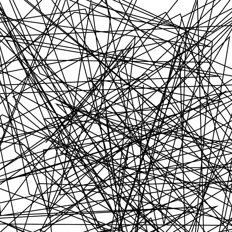 Asymmetrical Texture with Random Chaotic Lines, Abstract Geometric ...