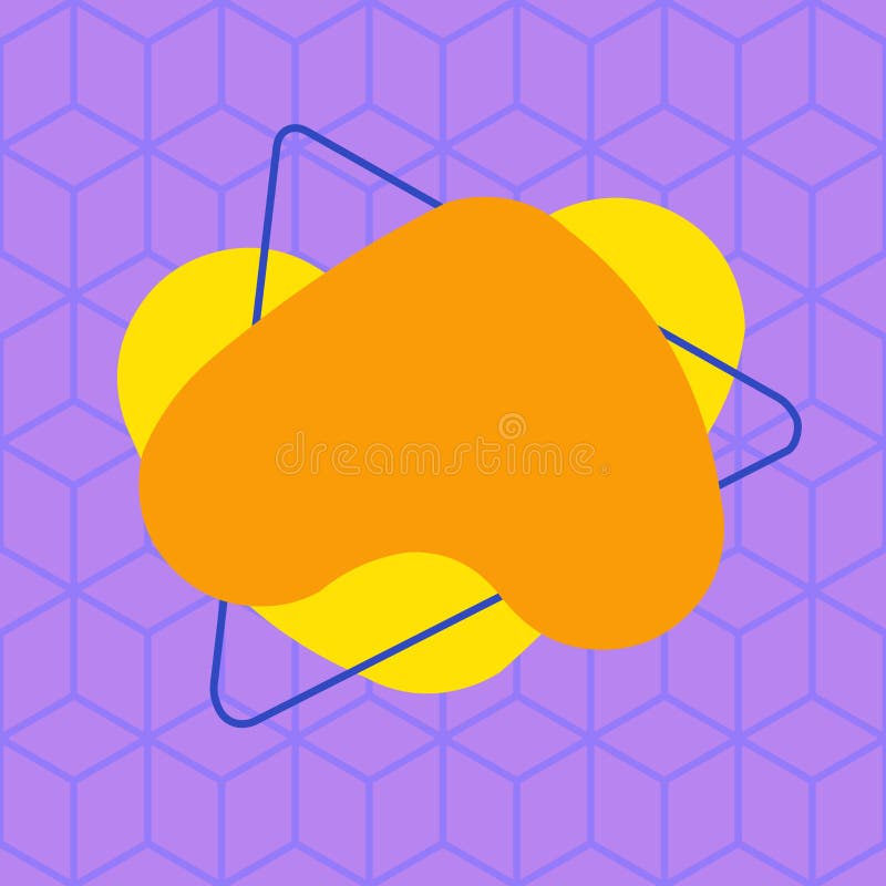 Asymmetrical Unequal Shaped Form Format of Colourful Thing Object ...