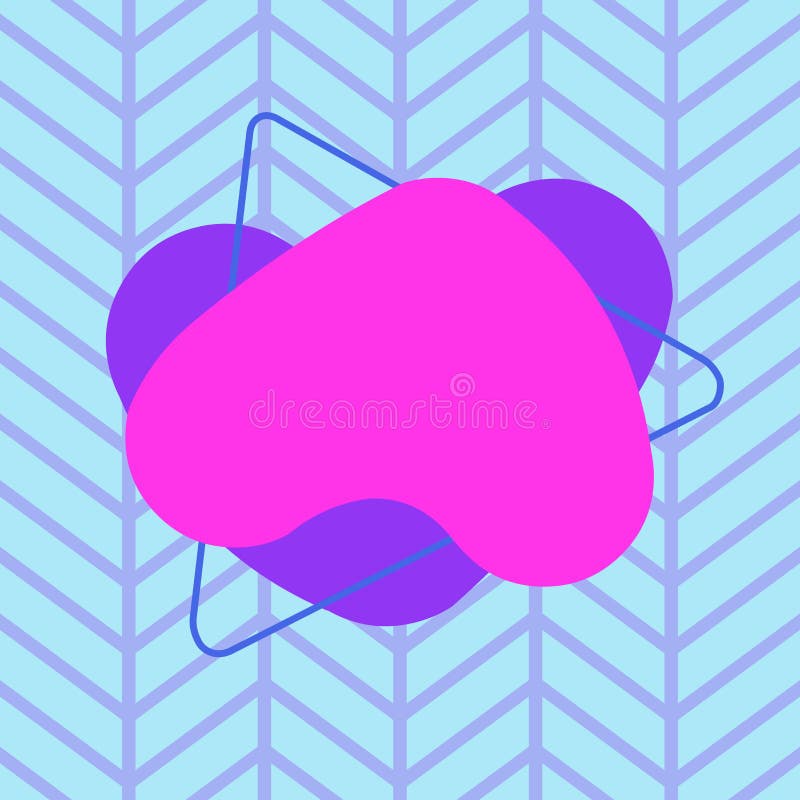 Asymmetrical Unequal Shaped Form Format of Colourful Thing Object ...