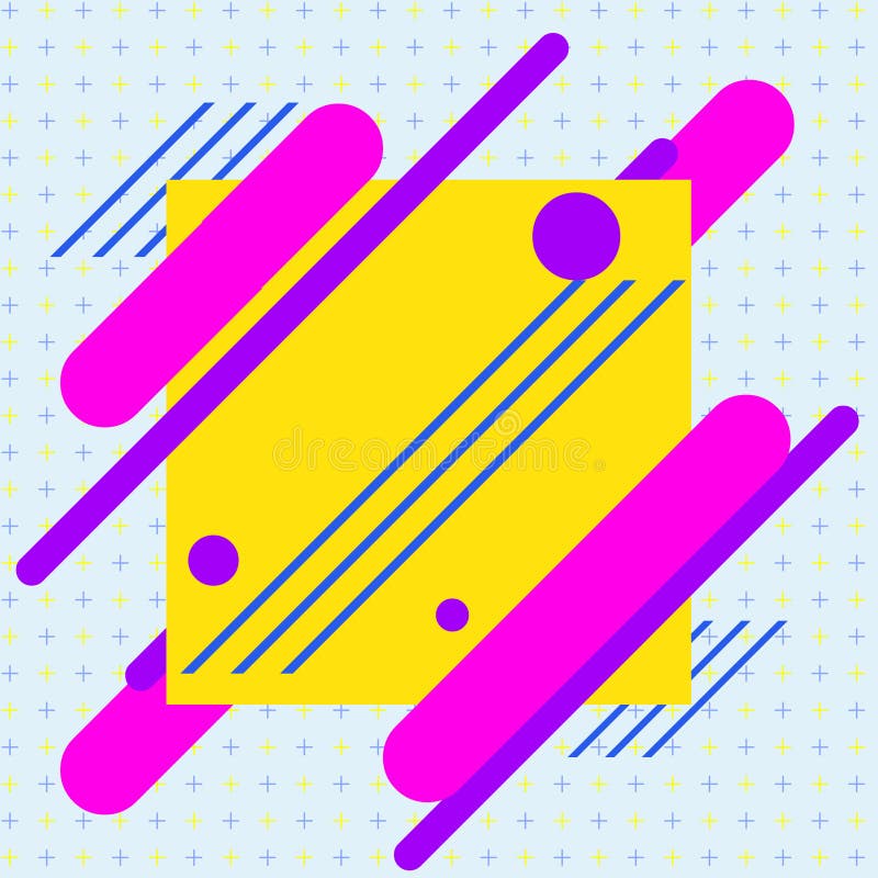 Asymmetrical Unequal Shaped Form Format of Colourful Thing Object ...