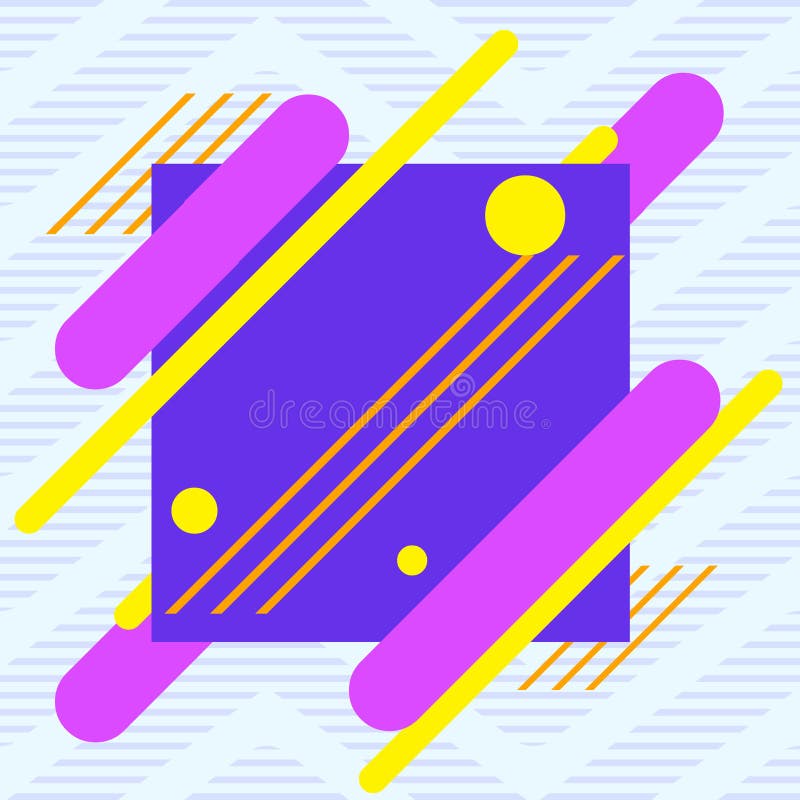 Asymmetrical Unequal Shaped Form Format of Colourful Thing Object ...