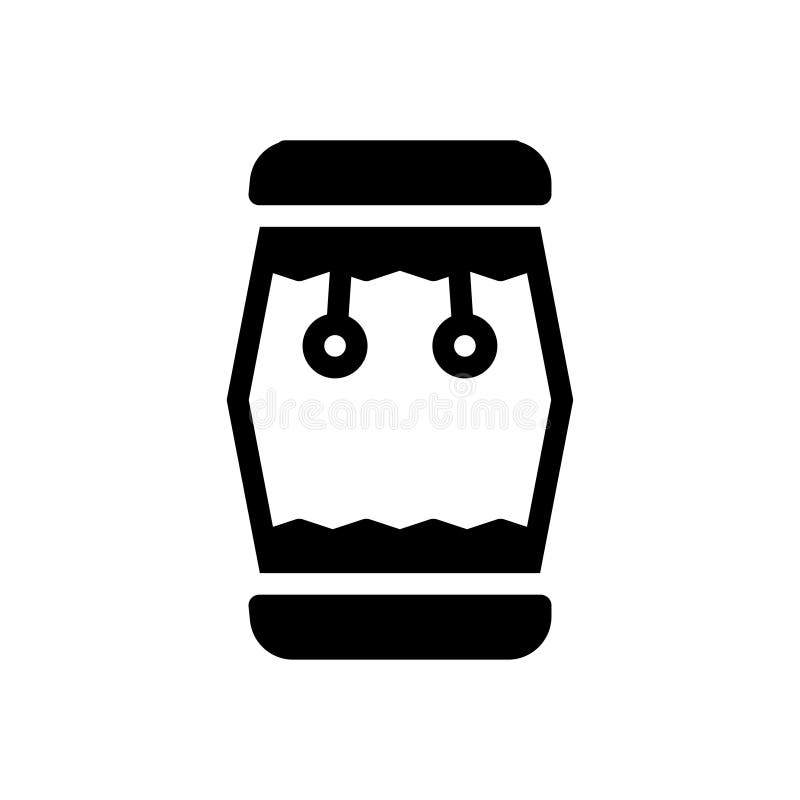 Atabaque Musical Instrument Icon Cartoon Stock Vector - Illustration of ...