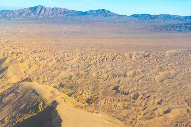 Atacama Desert from above stock image. Image of terrain - 253043863