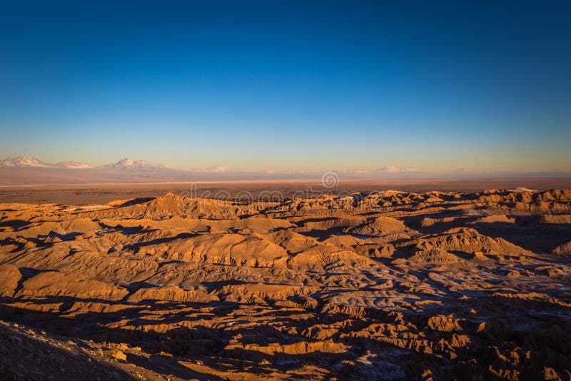 Atacama Desert, Chile - Landscape of the Andes at Sunset in the Atacama ...
