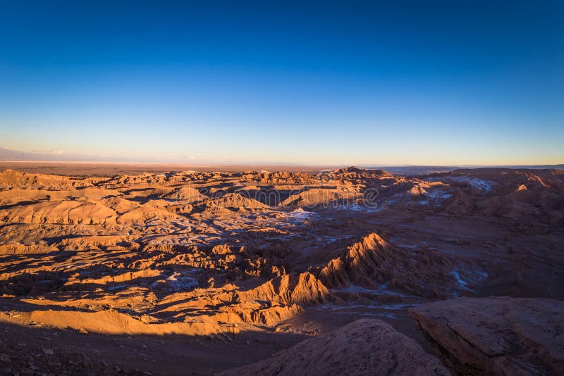 Atacama Desert, Chile - Landscape of the Andes at Sunset in the Atacama ...