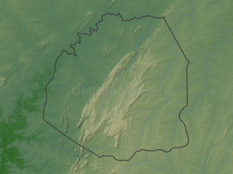 Atakora, Benin. Physical. No Legend Stock Photo - Image of cove ...