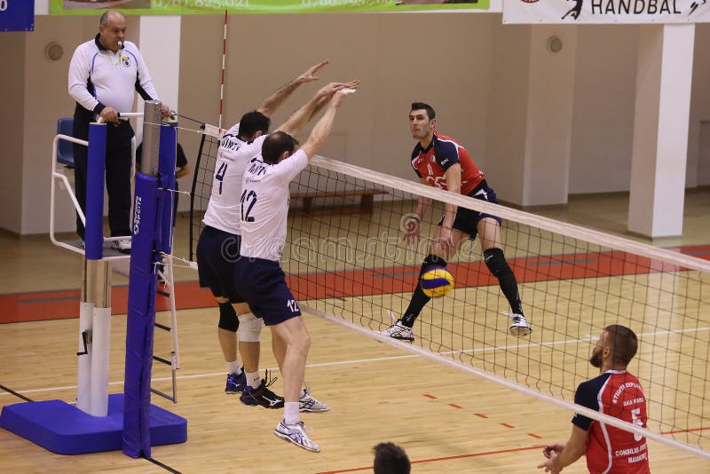 Ataque del voleibol imagen de archivo editorial. Imagen de esfuerzo ...