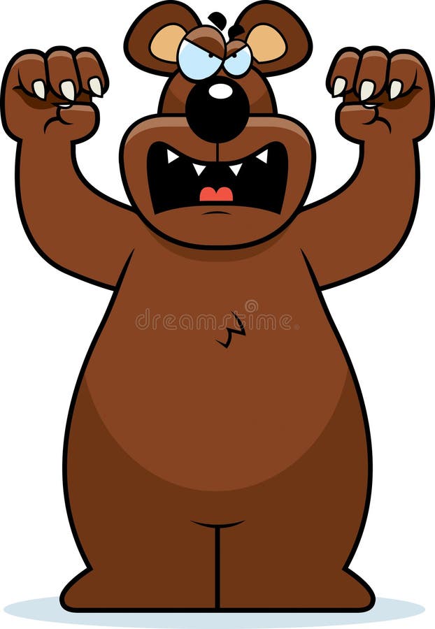 Um Urso De Desenho Animado Urso Grizzly Estilizado Ilustração Vetorial ...