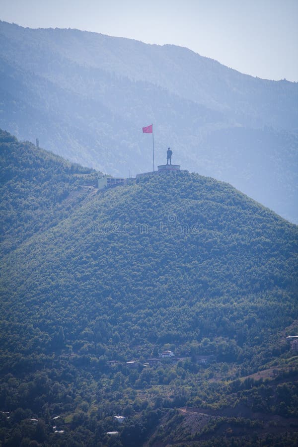 Ataturk statue in Turkey stock image. Image of artvin - 79512093