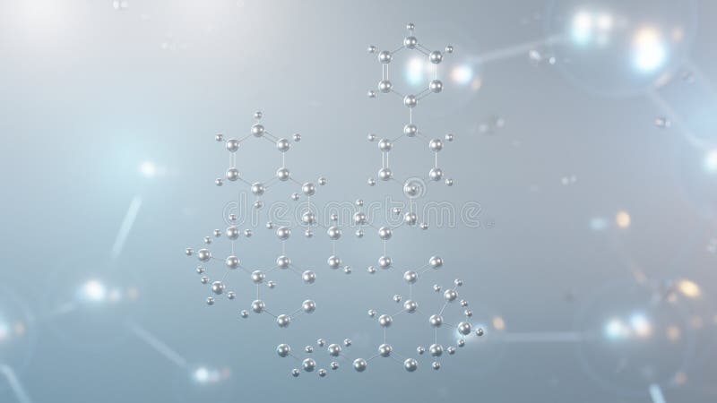 Atazanavir Molecule, Molecular Structure, Reyataz, Ball and Stick 3d ...