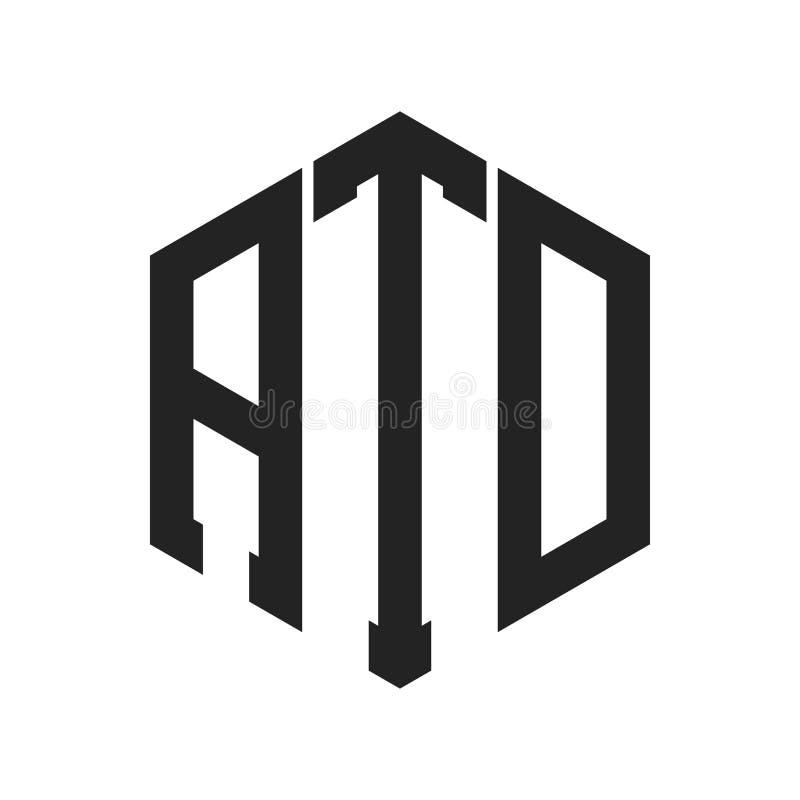ATD Logo Design. Initial Letter ATD Monogram Logo Using Hexagon Shape ...