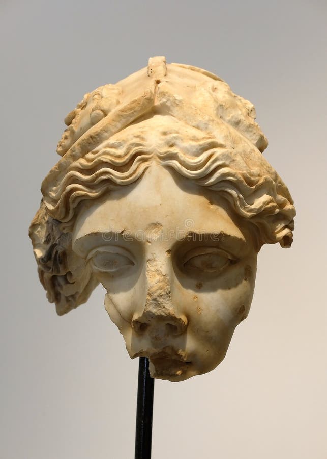 Atena imagen editorial. Imagen de estatua, hombre, cara - 265240270