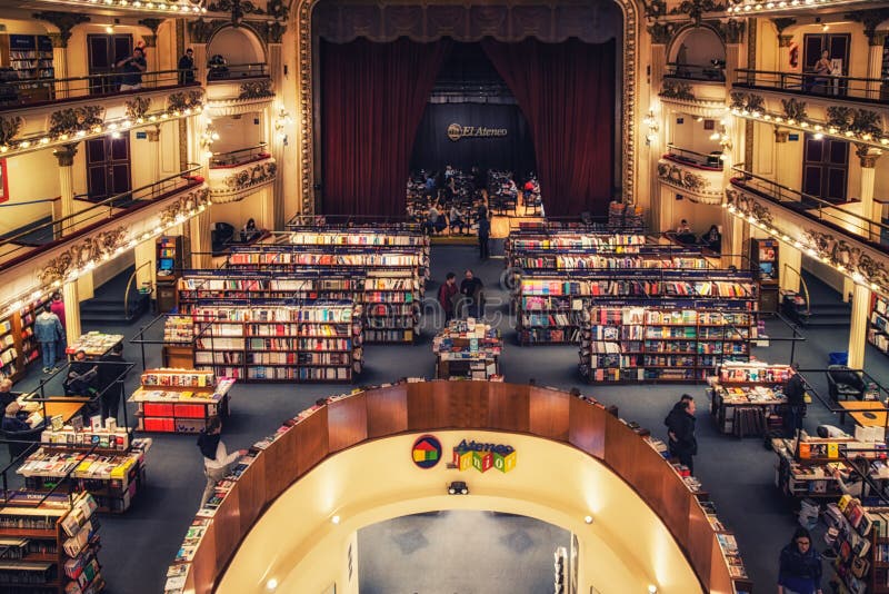 The Ateneo Library in Buenos Aires, Argentina Editorial Stock Photo ...