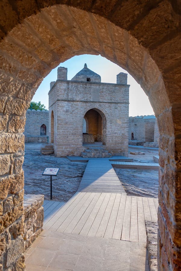 Ateshgah Zoroastrian Fire Temple in Azerbaijan Stock Photo - Image of ...