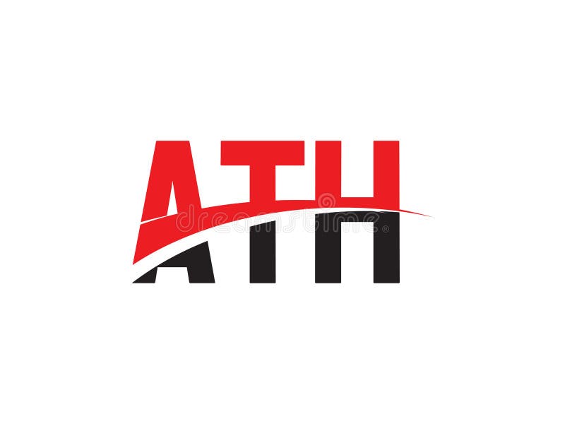 Ath Brief Initial Logo Design Vectorillustratie Vector Illustratie ...