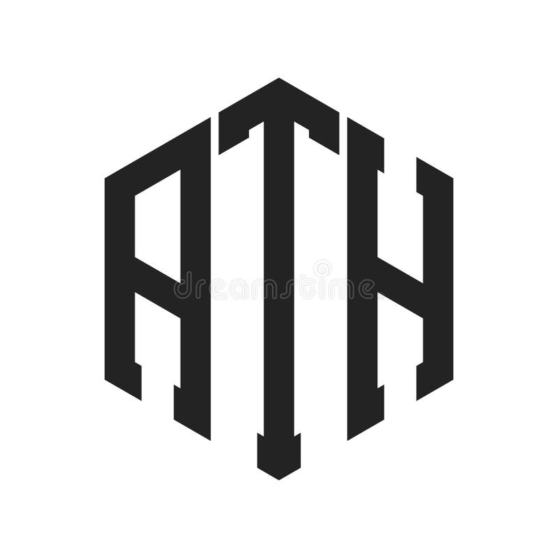 ATH Logo Design. Initial Letter ATH Monogram Logo Using Hexagon Shape ...