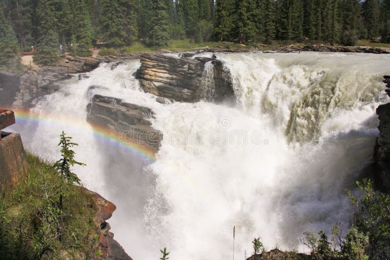 Athabasca Fall, Jasper National Park Stock Image - Image of national ...
