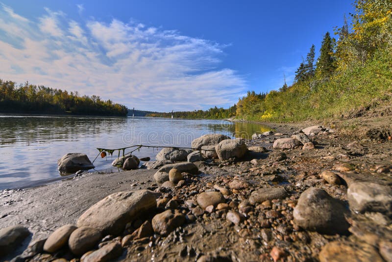 Athabasca River Valley Edmonton Alberta Canada the Stock Image - Image ...