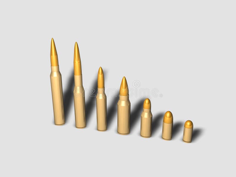 Various types of bullets stock illustration. Illustration of term ...