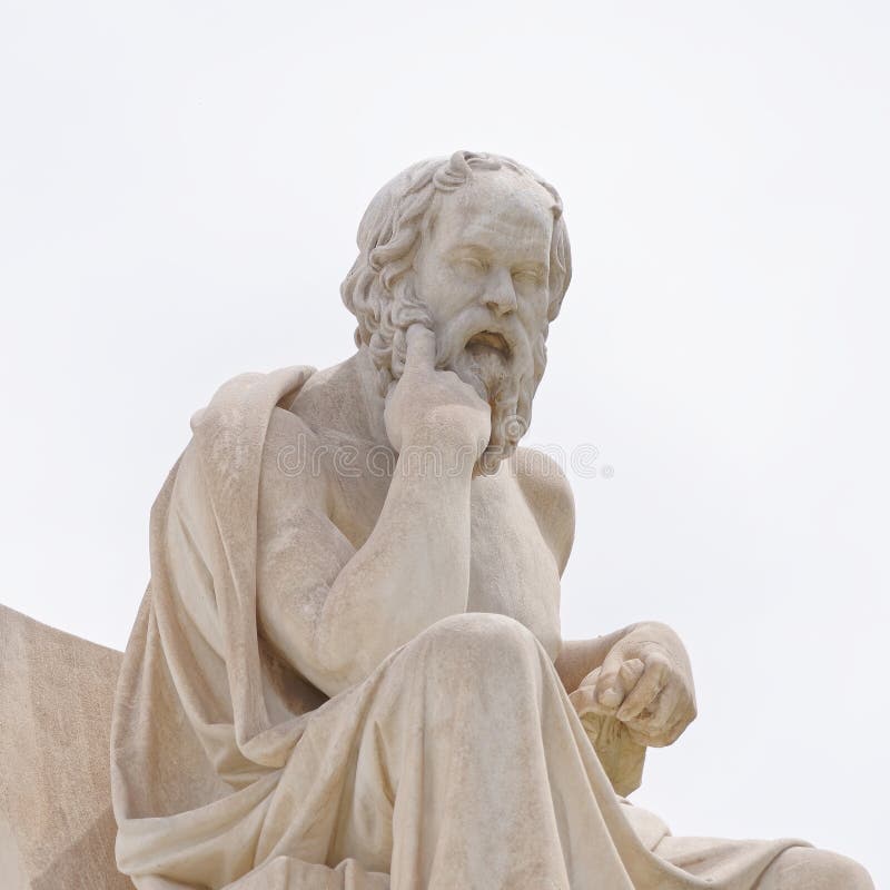 Athen Griechenland, SOCRATES Die Alte Philosophenstatue Stockbild ...