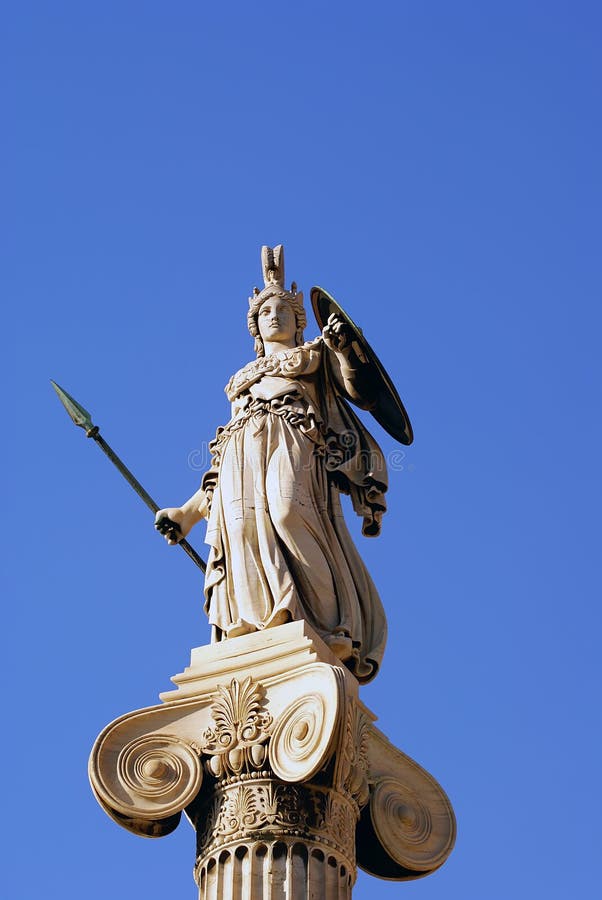 Athena marble statue stock image. Image of greece, statue - 24186437