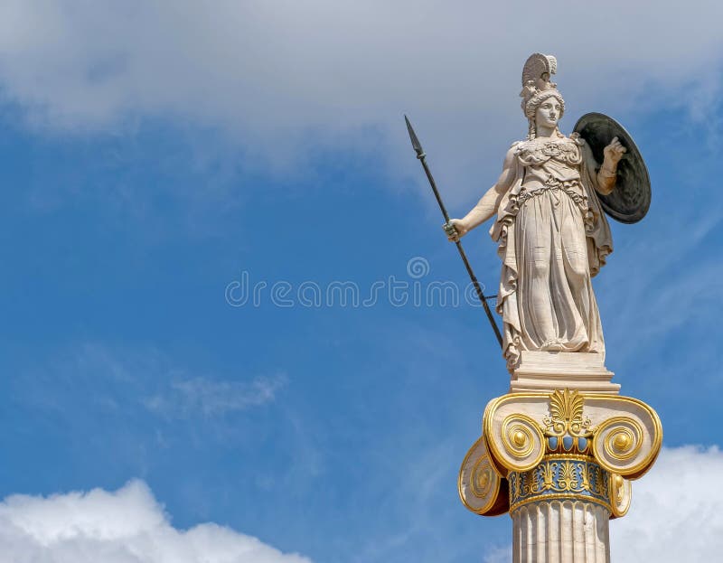 Athena marble statue stock image. Image of greece, statue - 24186437