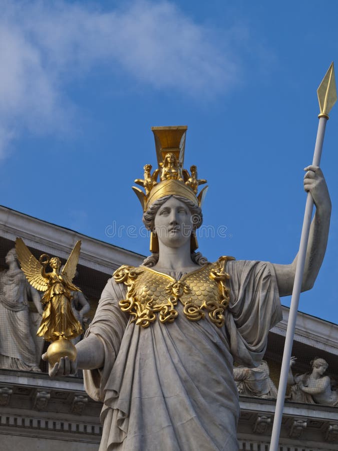 Athena staty fotografering för bildbyråer. Bild av atolls - 32776447