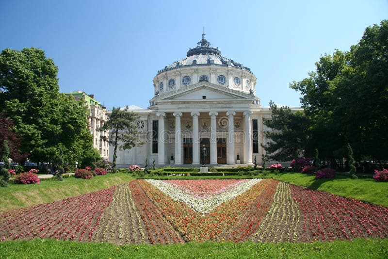 Athenaeum in Bucharest stock photo. Image of history, architecture ...