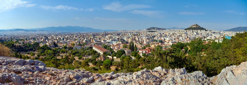 ATHENE,GREECE-JUNE 7,2021:Panoramic View of Athens from the Parthenon ...