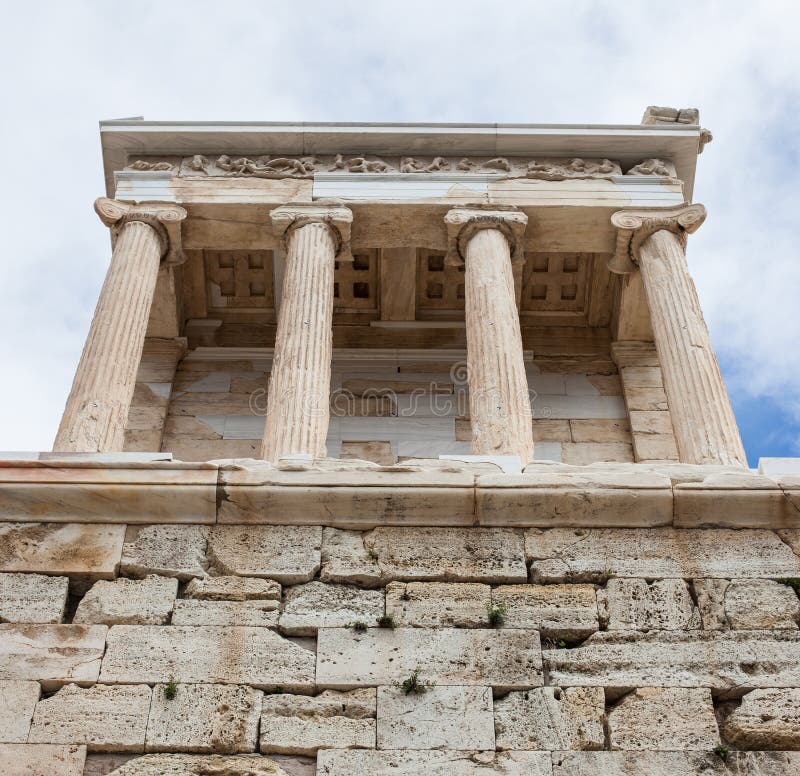 Nike-Tempel In Athen Griechenland Stockfoto - Bild von tempel ...