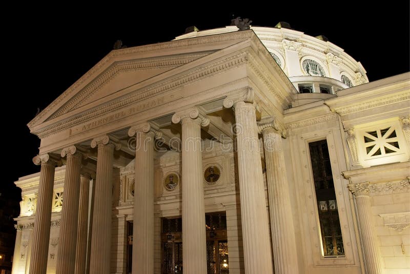 Atheneum close-up stock image. Image of europe, capital - 1807741