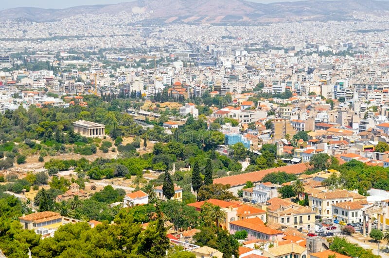 Athens stock image. Image of plants, cityscape, resort - 23315937