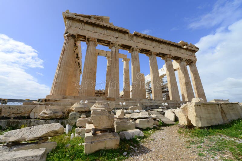 Athens acropolis stock image. Image of restore, architectural - 51842861
