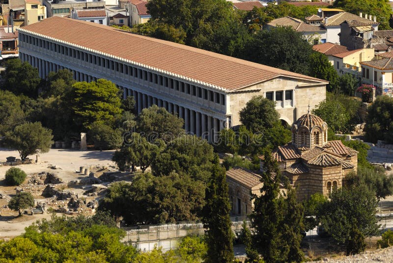 Museum at Ancient Agora Athens Greece Editorial Stock Image - Image of ...