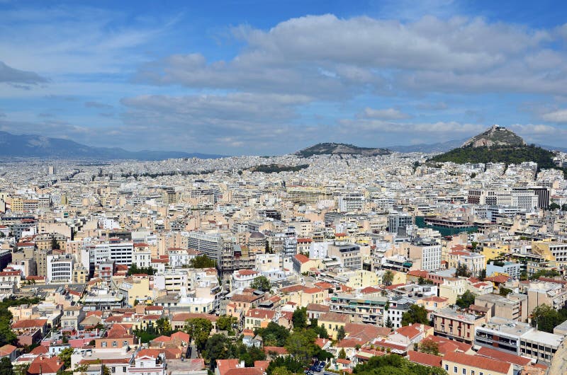 Athens Capital City of Greece Landscape Stock Photo - Image of city ...